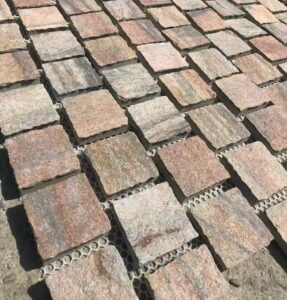 Cobblestone Red Quartzite « Stone Pavers Perth – Natural Stone Paving